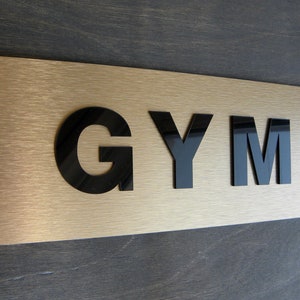 GYM Sign , Door Plaque for GYMS , Fitness Training Club Center Modern ...