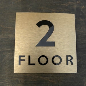 Floor Level Custom Sign . Floors Number Signs. Hotel Building Complex ...