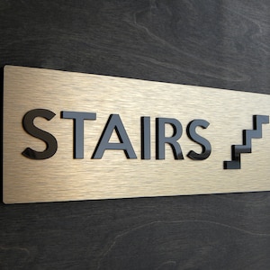 Stairs Level Custom Sign . Stairway Steps Entrance Plaques for Business ...