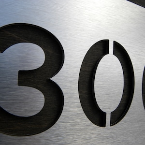 Condominium Door Signs. Black Plates for Apartments. Unit Complex Front ...