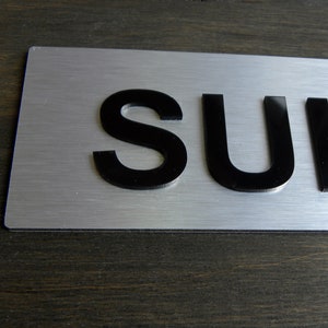 SUITE Modern Door Sign | Stainless Number Signs | Apartment Plate Digit ...