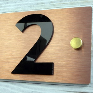 Apartment Door Numbers. Modern Silver Apartments Front Door Plaques ...