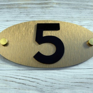 Hotel Room Number Rectangle Brass Plate Custom Hand Punched - Etsy