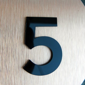 SUITE Modern Door Sign | Stainless Number Signs | Apartment Plate Digit ...