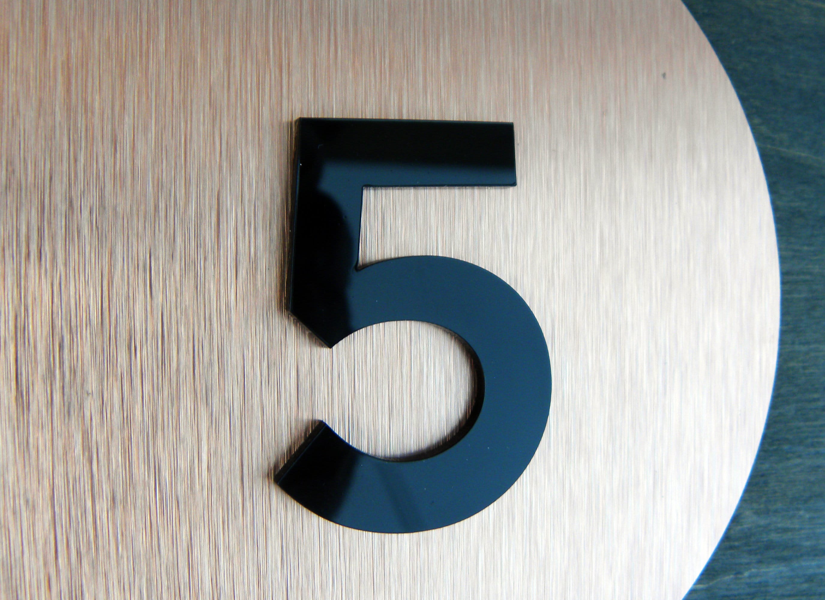 SUITE Modern Door Sign | Stainless Number Signs | Apartment Plate Digit ...