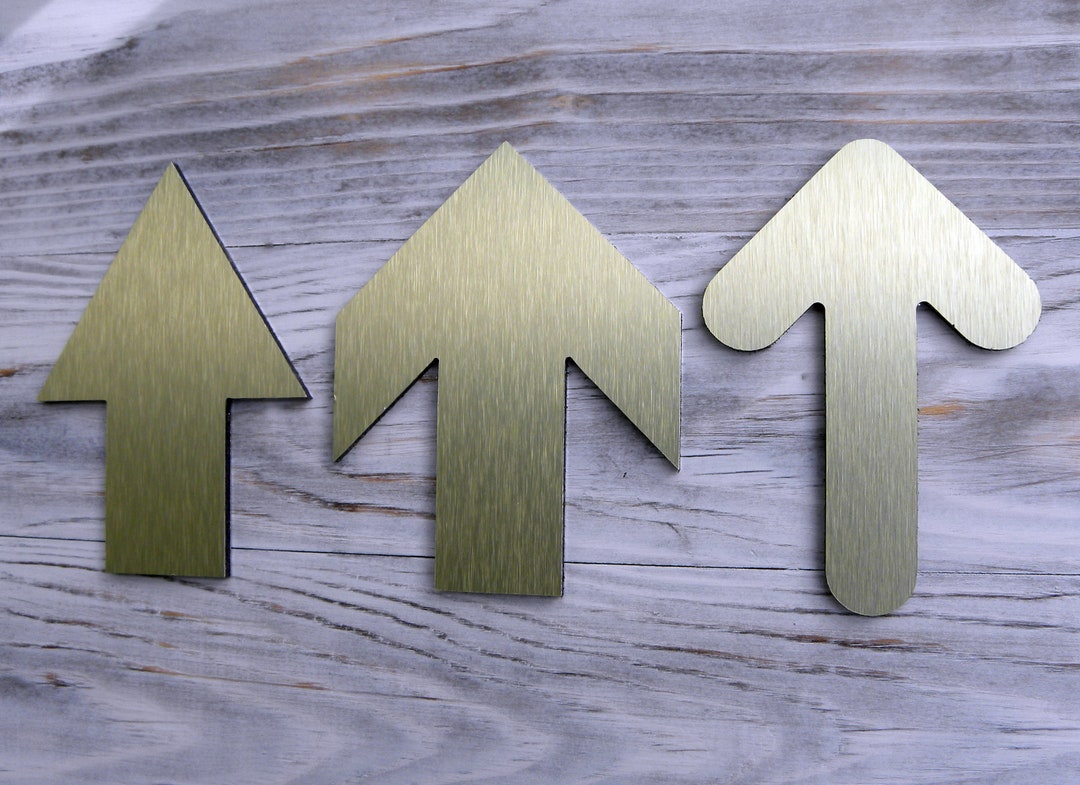 Arrow Conemporary Direct Sign Decor. Stainless Directional Arrows ...