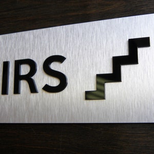 Step Stairway Sign . Custom Level Entrance Plaques for Business ...