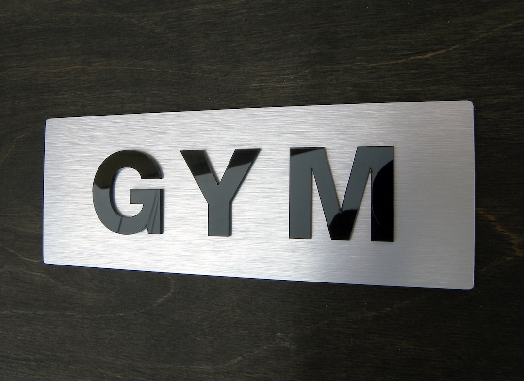 GYM Sign , Door Plaque for GYMS , Fitness Training Club Center Modern ...