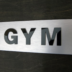 GYM Sign , Door Plaque for GYMS , Fitness Training Club Center Modern ...