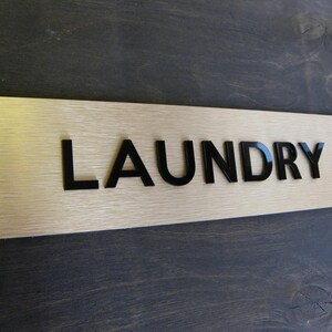 LAUNDRY Room - Modern Corporate Sign - Custom Signage for Laundry Room ...