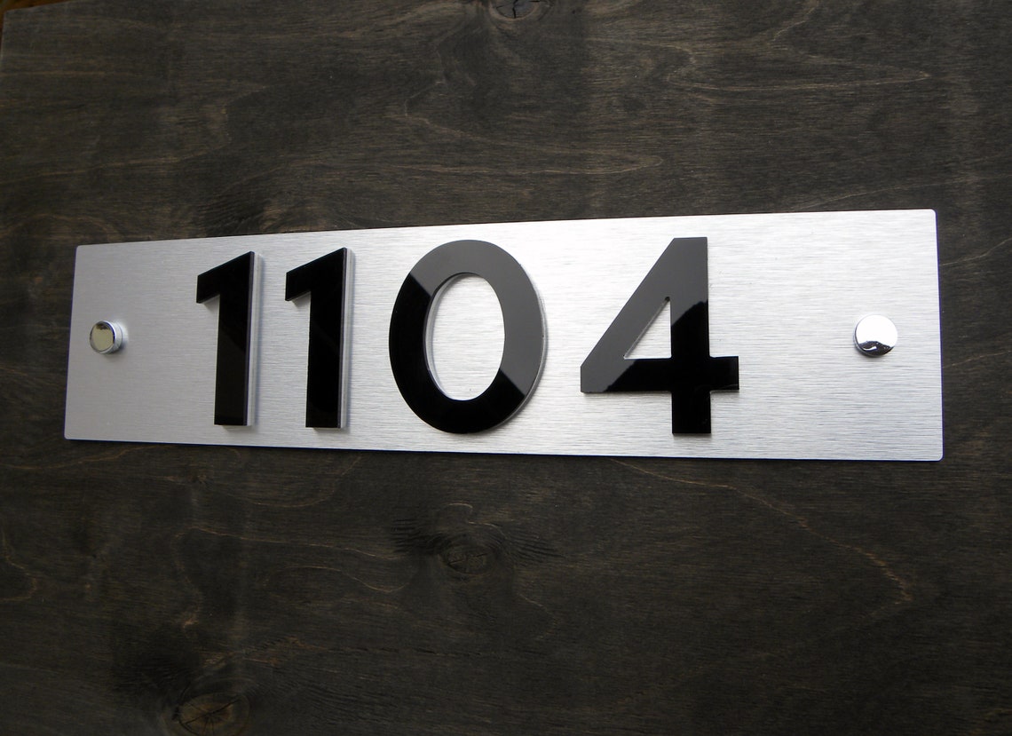 Custom Address Sign. Address Stainless Number Signs. Address | Etsy