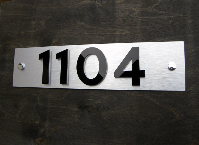 Custom Address Sign. Address Stainless Number Signs. Address | Etsy