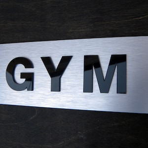 GYM Sign , Door Plaque for GYMS , Fitness Training Club Center Modern ...