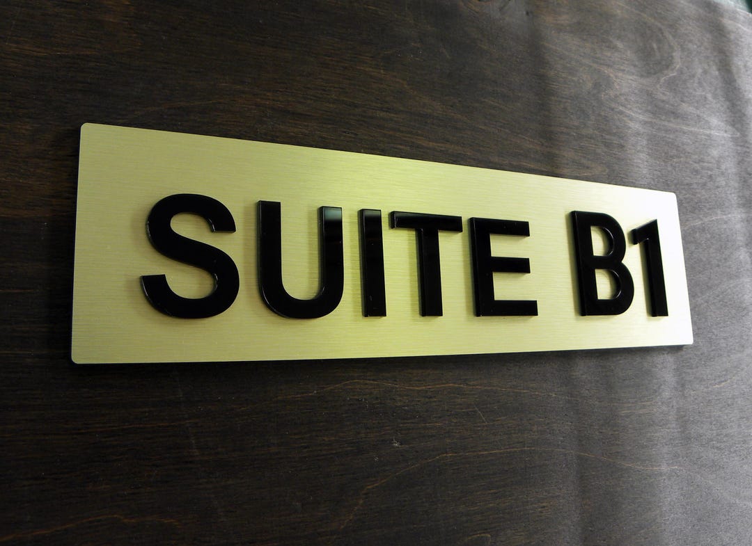 SUITE Custom Door Hotel Numbers - Luxury Sign for Hotels - Custom ...