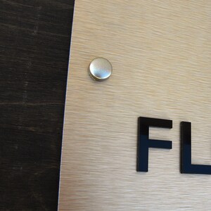 SUITE Modern Door Sign | Stainless Number Signs | Apartment Plate Digit ...