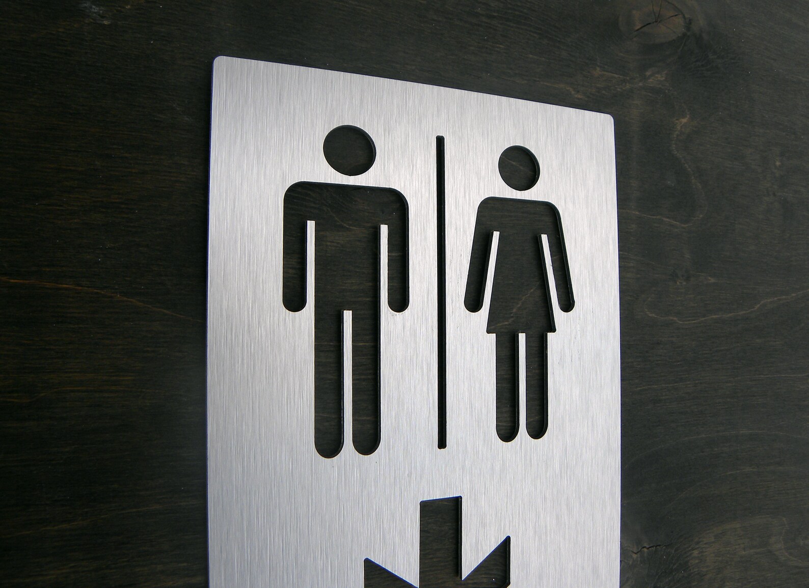 Restroom Directional Sign | Commercial Down up Left Right Signs With ...