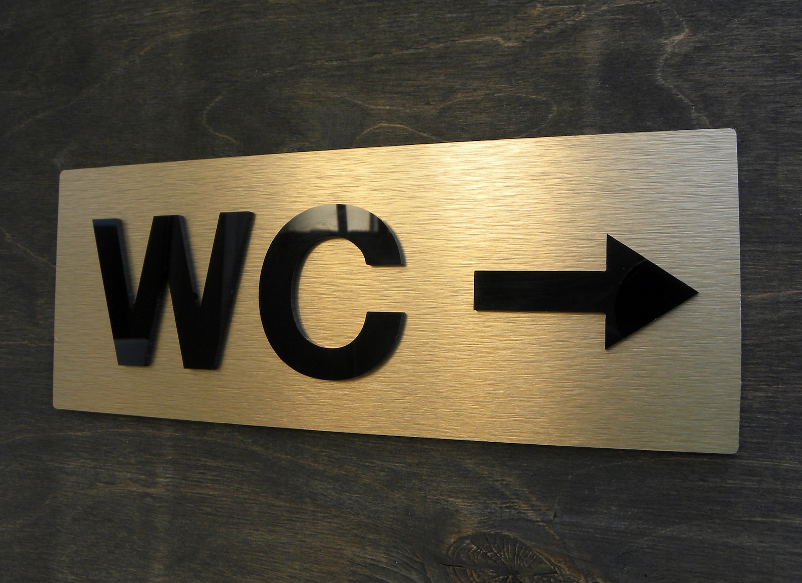 Restroom Directional Wall Sign. Restrooms Door Signs With Arrows ...