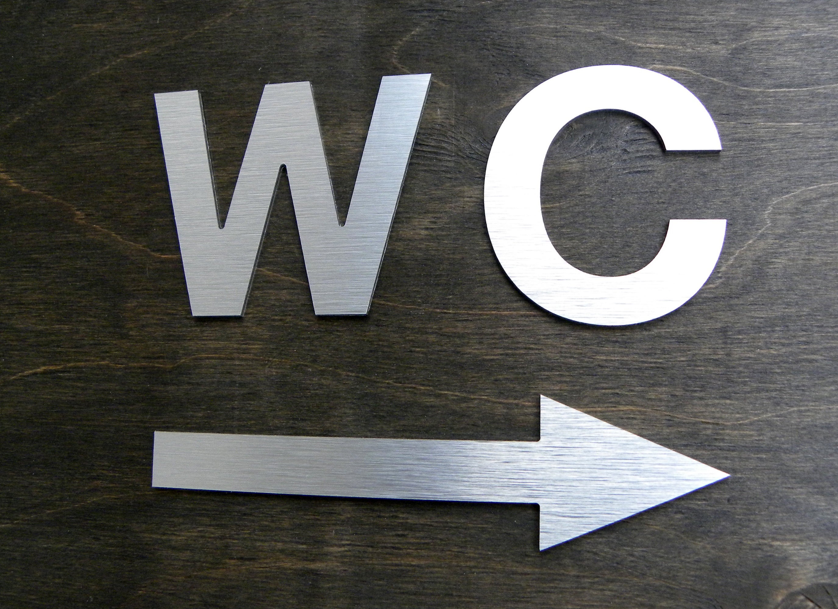 Bathrooms WC Letters for Walls. Restroom Directional Adhesive - Etsy UK