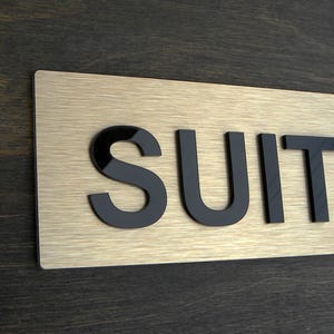 SUITE Custom Door Hotel Numbers - Luxury Sign for Hotels - Custom ...