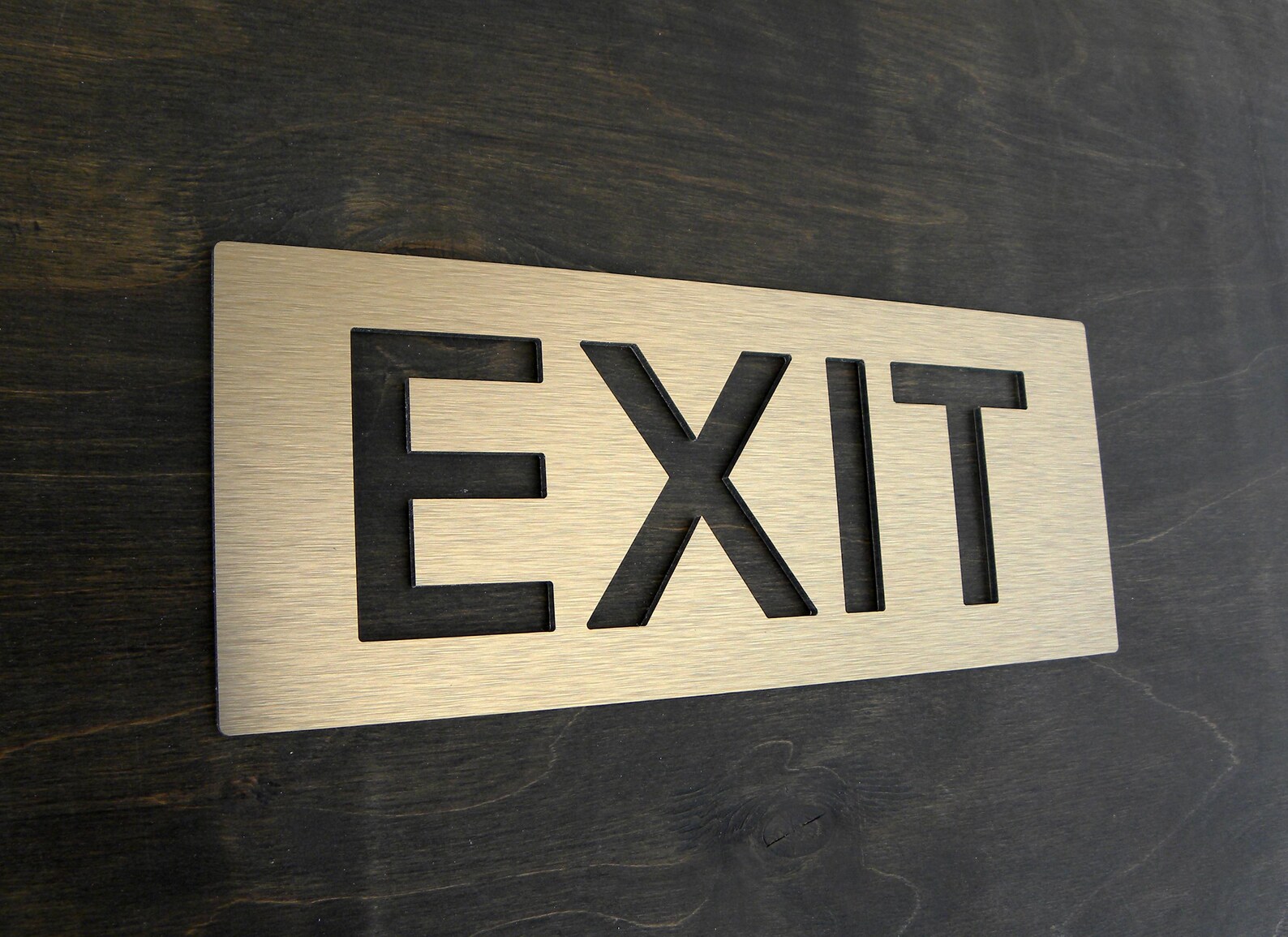 EXIT , Exit Plaque , Modern Wall Door Plate , Information Rectangular ...