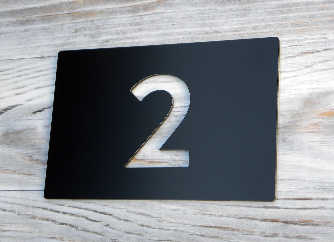 Condominium Door Signs. Black Plates for Apartments. Unit Complex Front ...