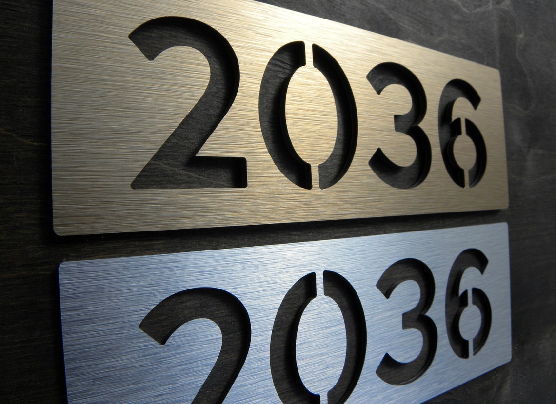 Silver Door Apartmnent Signs. Plates for Condominiums. Unit Complex ...