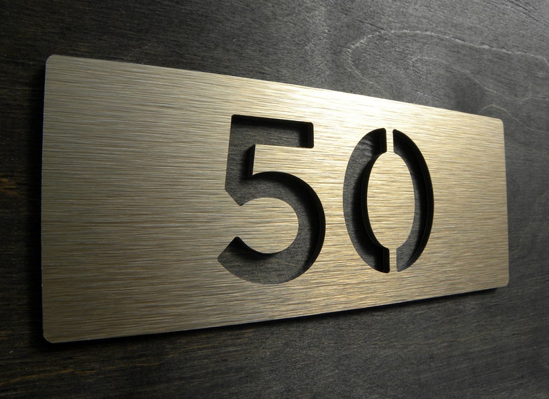 Door Signs | Bronze Plate for Apartments | Personalized Front Numbers ...