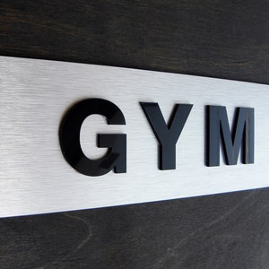 GYM Sign , Door Plaque for GYMS , Fitness Training Club Center Modern ...
