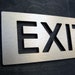 Exit Sign for Doors . Modern Wall Plaque. Info EXITS - Etsy