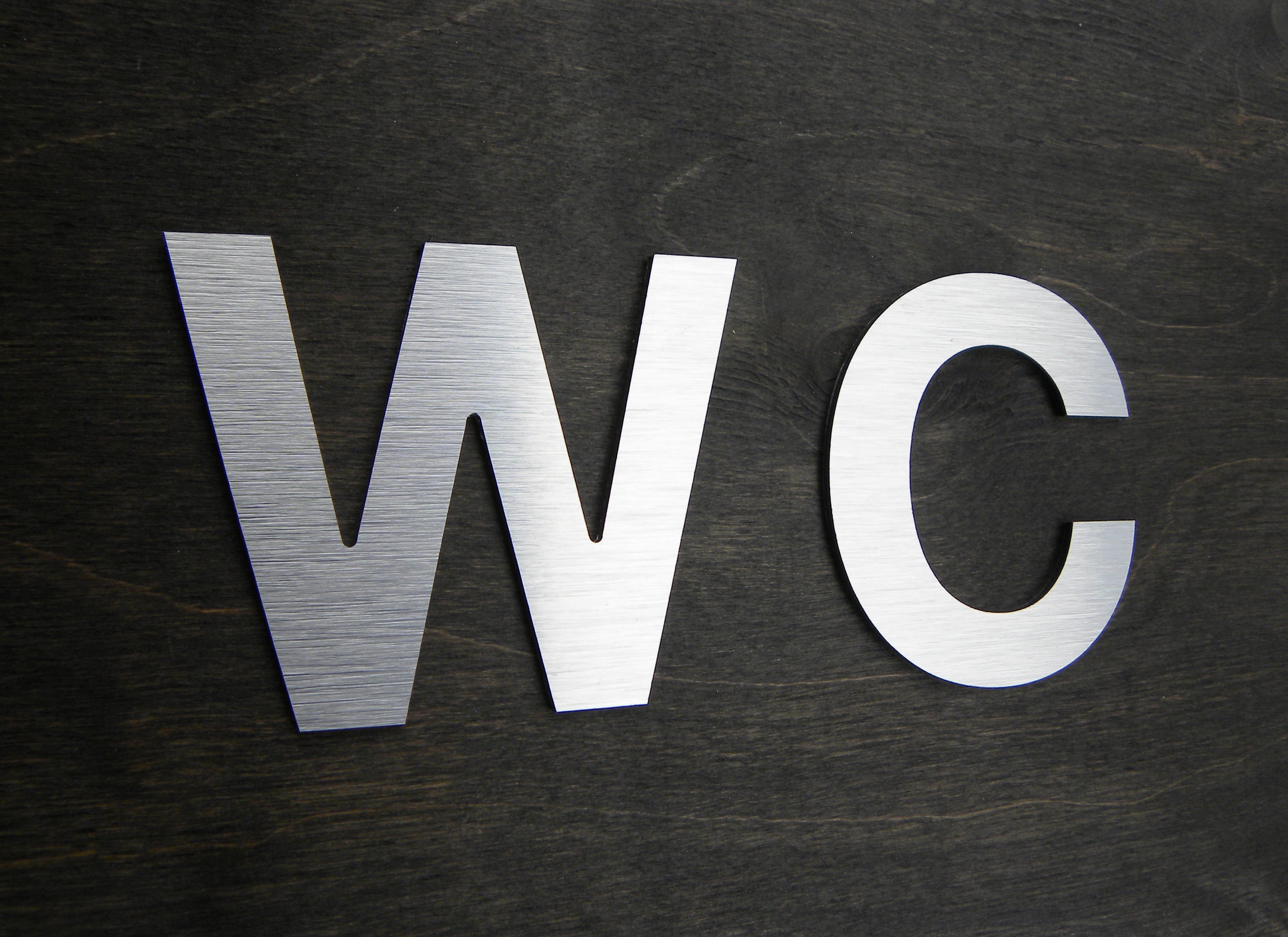 Bathrooms WC Letters for Walls. Restroom Directional Adhesive - Etsy UK