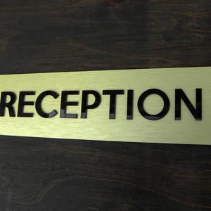 RECEPTION Sign - Modern Business Signs - Hotel Signage for Receptions ...