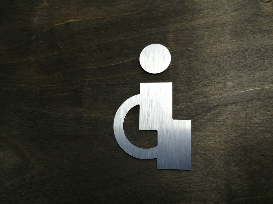 Restroom Handicap Door Figure . Public Symbols for Handicaps ...