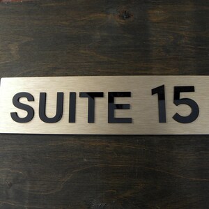 SUITE Custom Door Hotel Numbers - Luxury Sign for Hotels - Custom ...