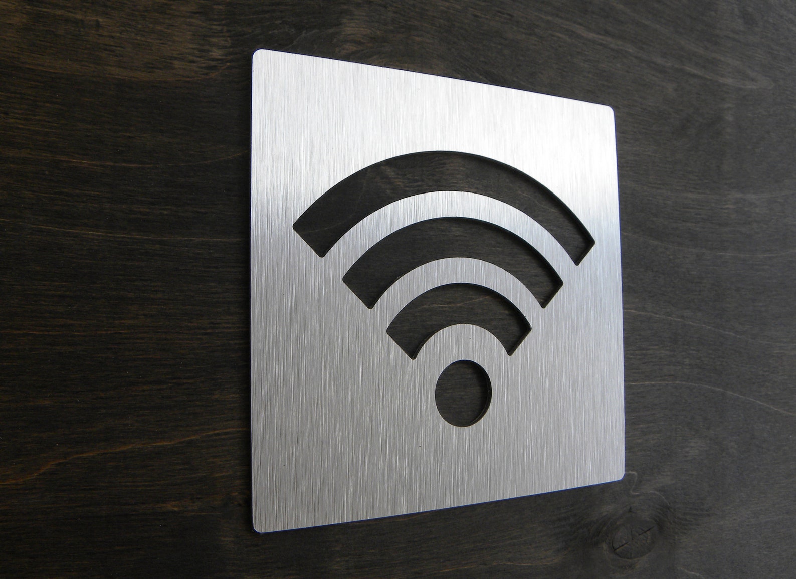 Wi Fi Modern Door Sign. Square Wifi Door Plaque. Plates Wi-fi. Hotel ...