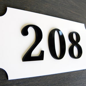 Apartment Complex Door Sign . Number Plates for Buildings . Unit Decor ...