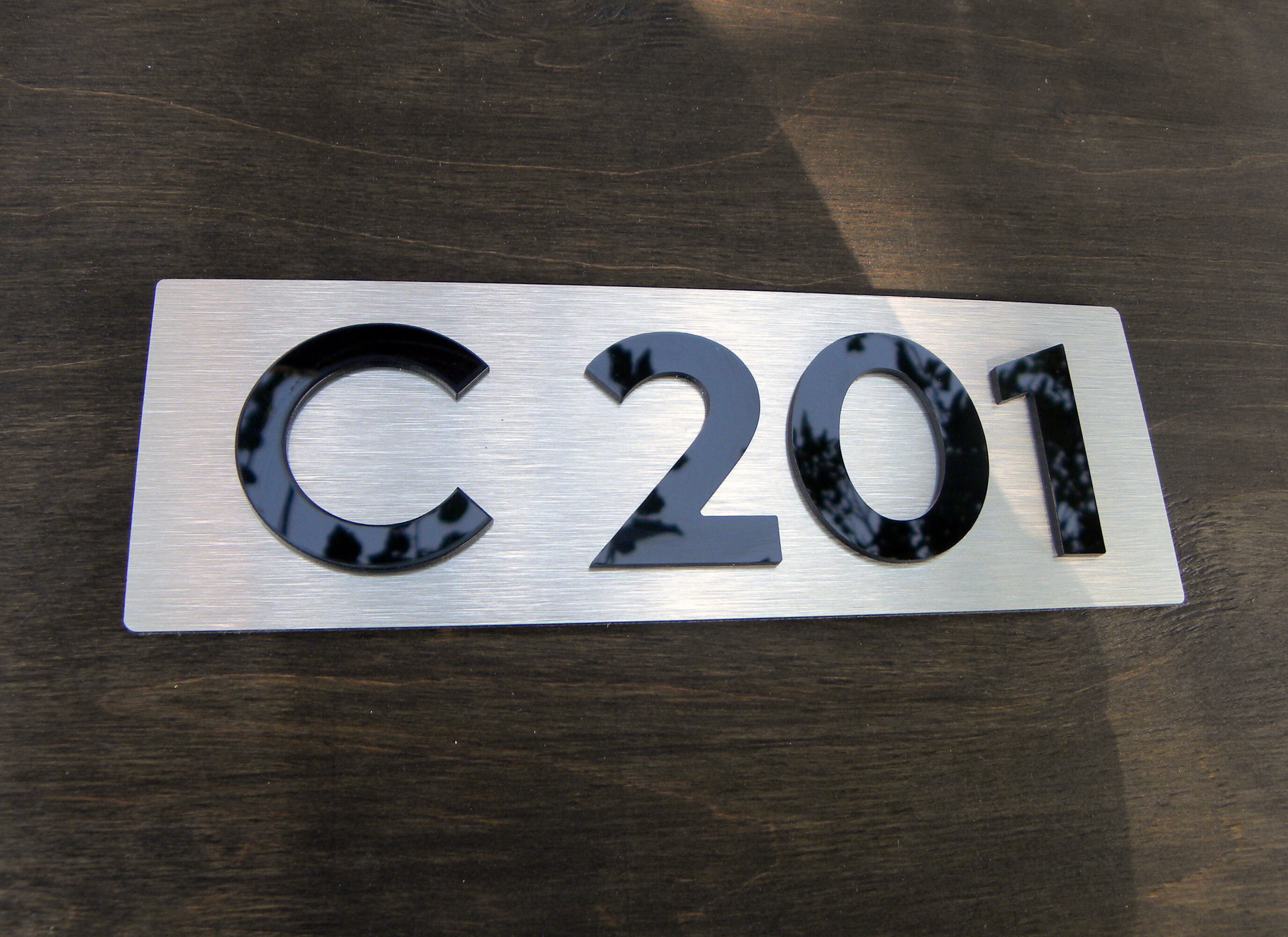 Custom Apartment Door Signs. Modern Silver House Apartments | Etsy