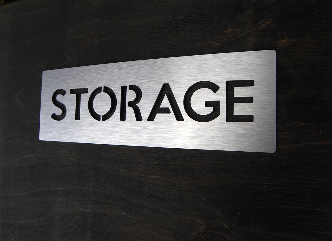 STORAGE SIGN - Door Signs Storage - Adhesive Plate Doors and Walls ...