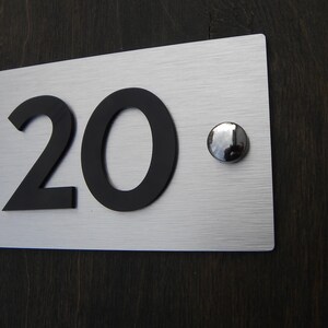 Custom Apartment Door Sign , Contemporary Brass Metal Apartments Front ...