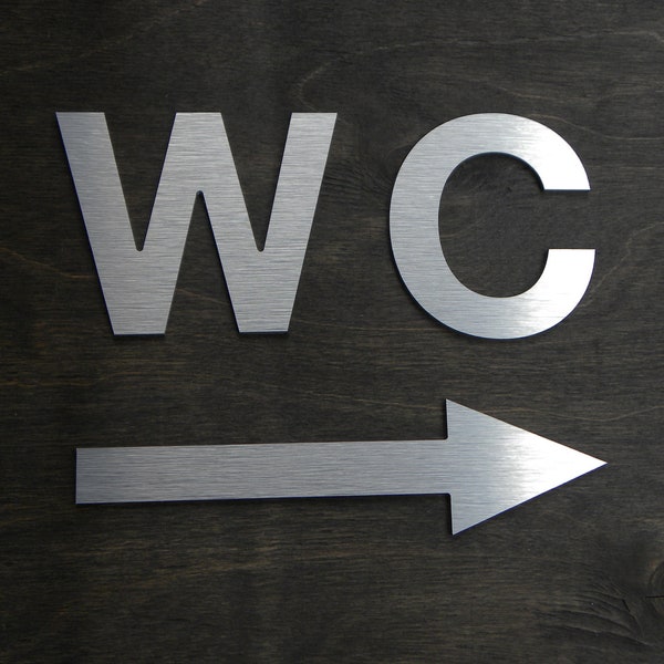 Bathroom Wall Signs With Letters - Etsy