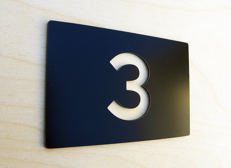 Condominium Door Signs. Black Plates for Apartments. Unit Complex Front ...