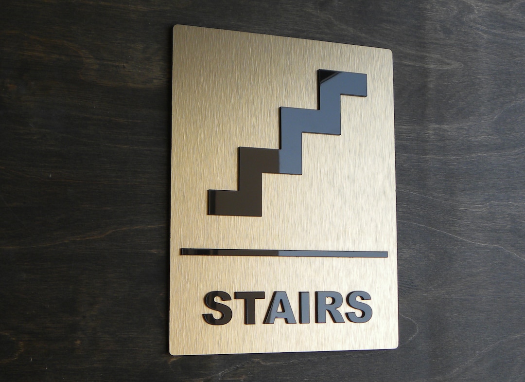 Stairs Step Hotel and Apartment Sign. Stairway Wall Custom Signs ...
