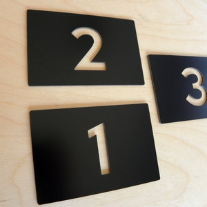 Condominium Door Signs. Black Plates for Apartments. Unit Complex Front ...