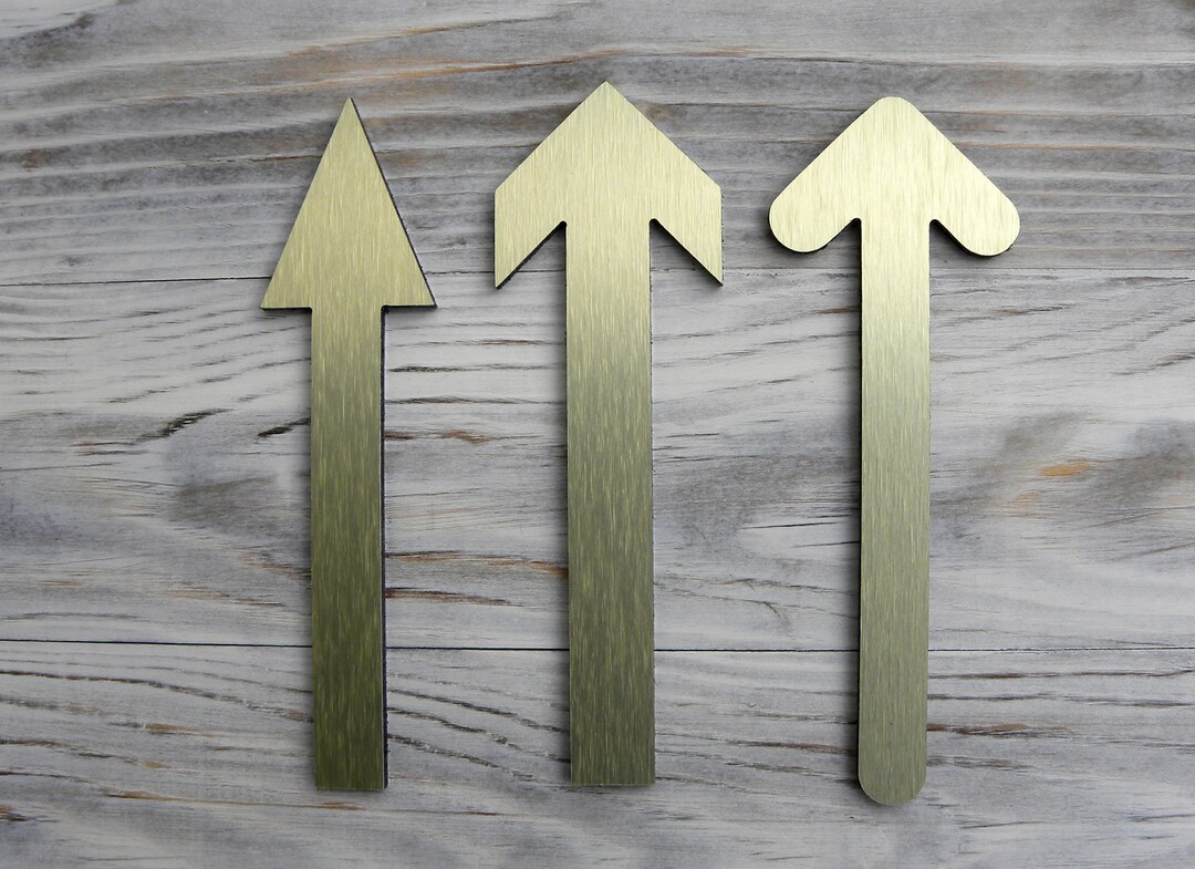 Arrow Decor Sign. Stainless Directional Arrows. Address Number ...