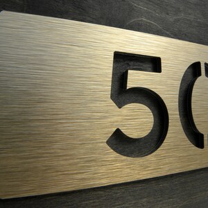 Condominium Door Signs. Black Plates for Apartments. Unit Complex Front ...