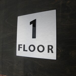 Floor Level Custom Sign . Floors Number Signs. Hotel Building Complex ...