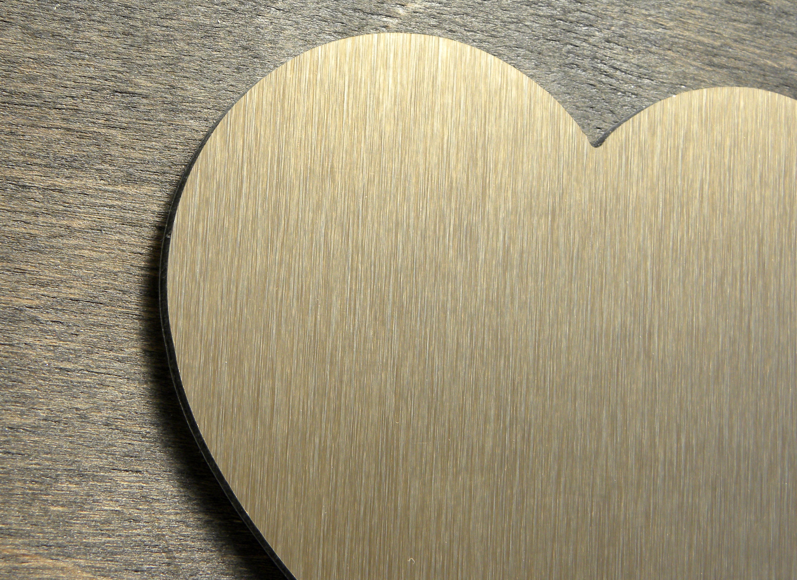 HEARTS. Heart Modern Decor. Hearts Love Plaques. Stainless Brushed ...