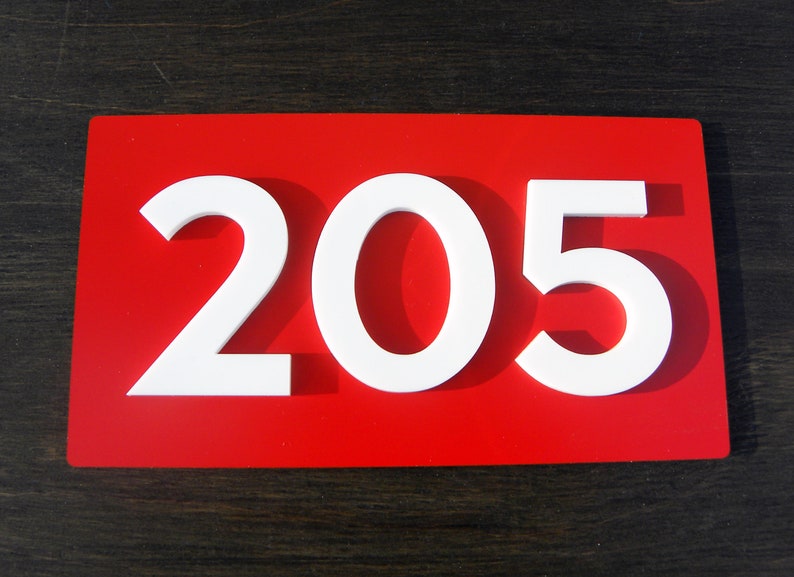 Front Door Number Signs. Blue Plates for Doors. Apartment - Etsy