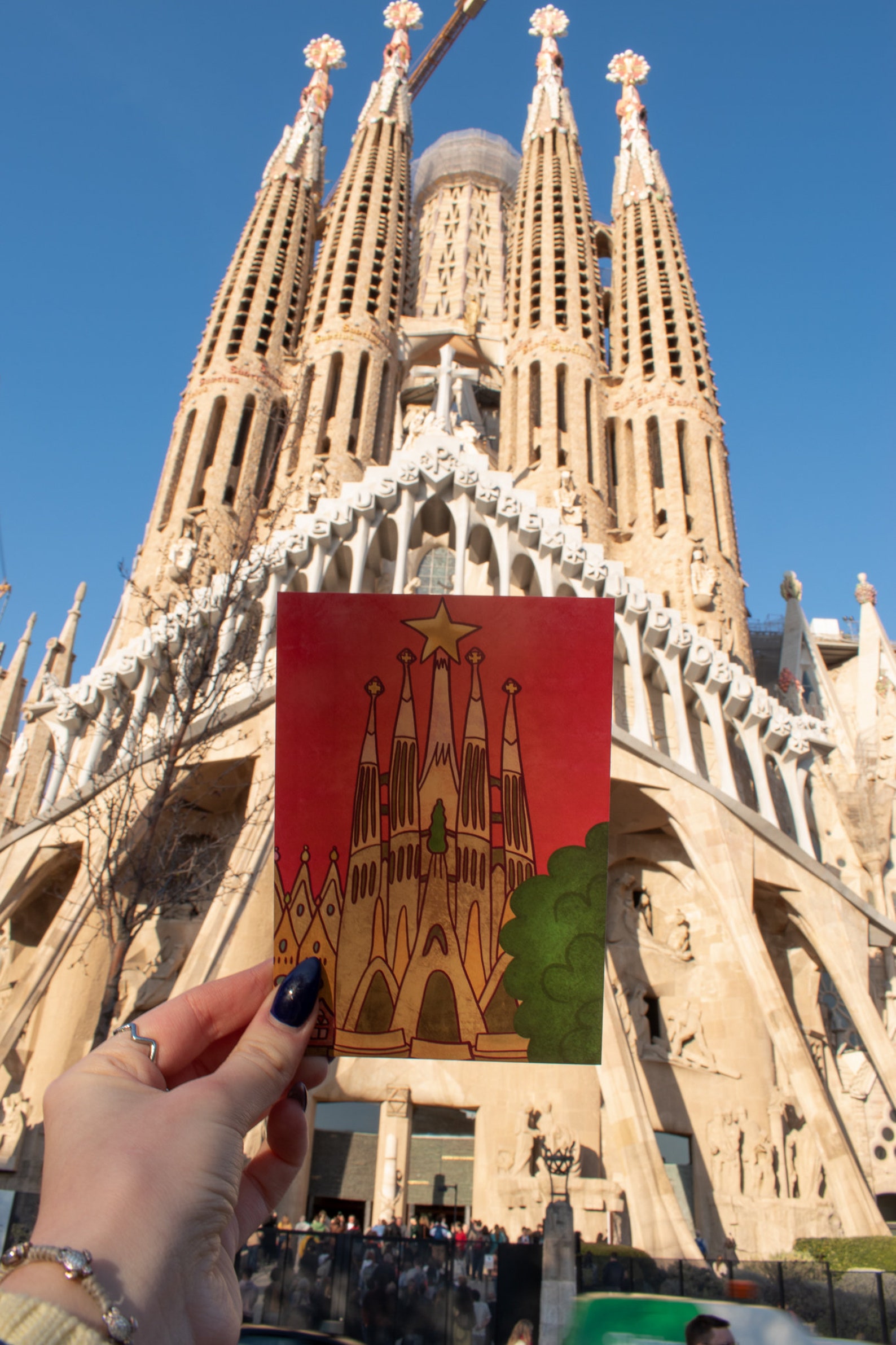 Sagrada Familia - Barcelona - Art Illustration Collection Print Paper ...