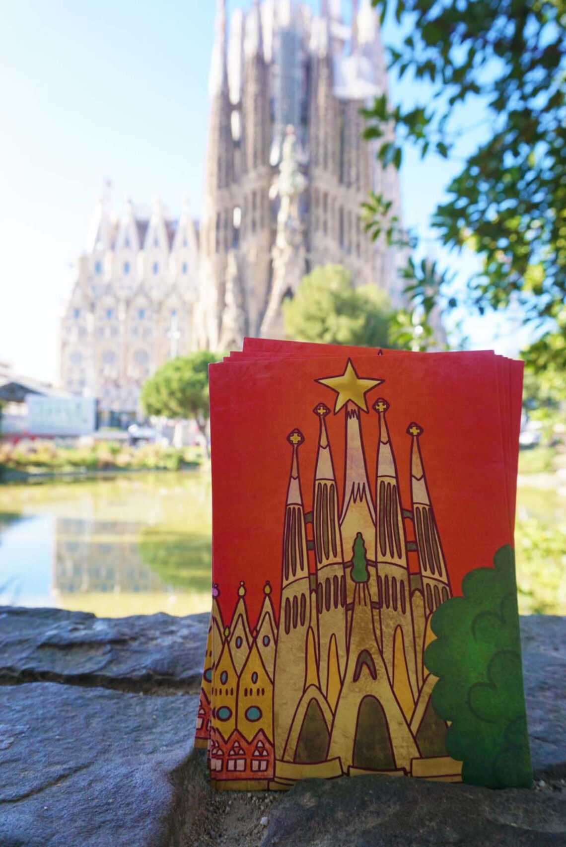 Sagrada Familia - Barcelona - Art Illustration Collection Print Paper ...