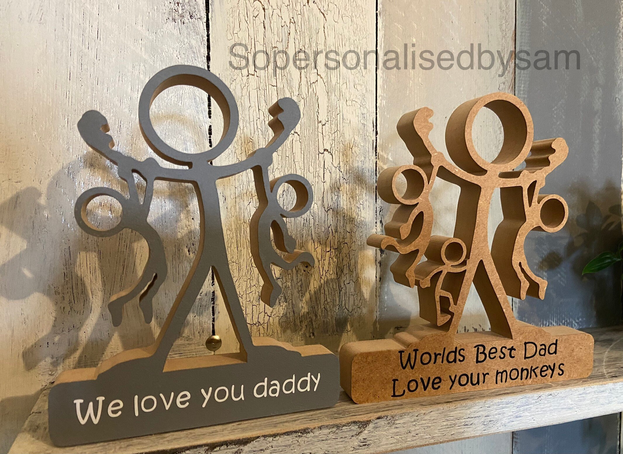Fathers Day, Stick Figure Family - Etsy